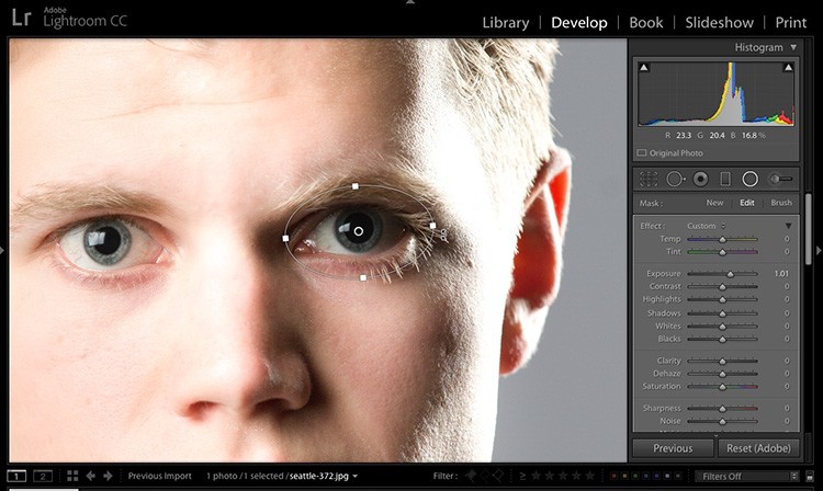 Brightening Eyes in Lightroom (ala Kristina Sherk) - Lightroom Killer Tips