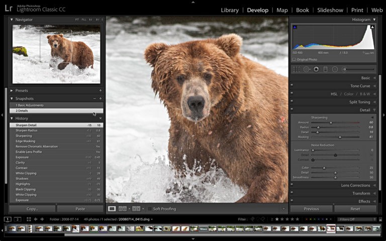 Understanding the History and Snapshots panels: Part 1 - Lightroom ...