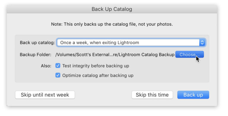 Are You Backing Up Your Lightroom Catalog To The Right Place ...