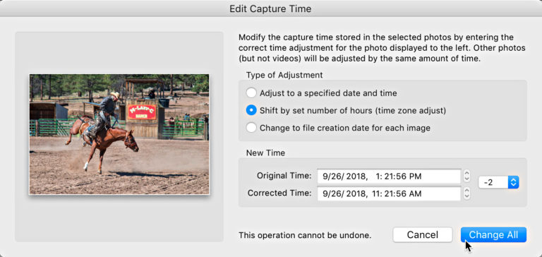 Edit Capture Time in Classic - Lightroom Killer Tips