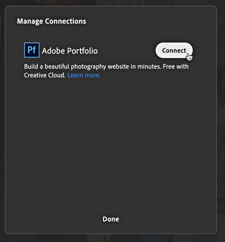 Adobe Portfolio Integration with Lightroom (and Lightroom Classic ...