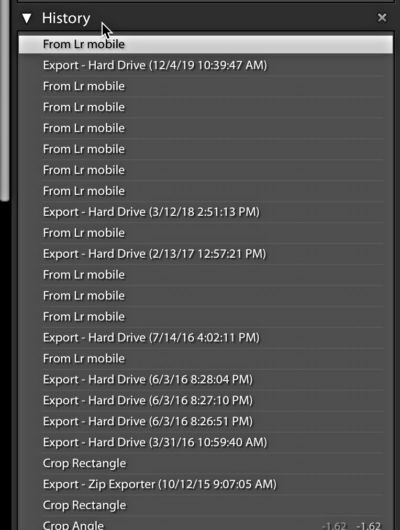 History Panel Tips - Lightroom Killer Tips