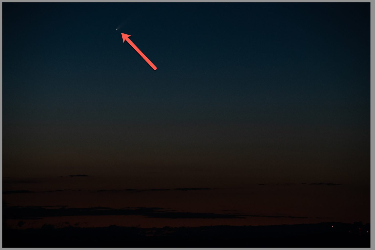 My Experience Photographing the Comet - Lightroom Killer Tips