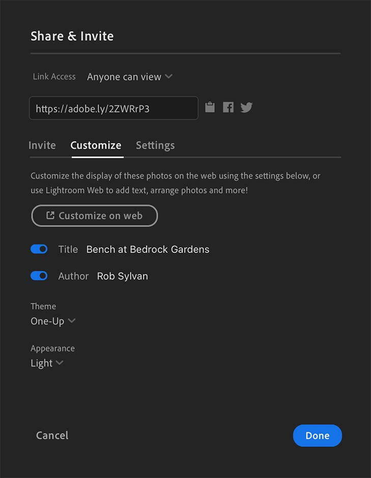 Get a Link - Lightroom Killer Tips