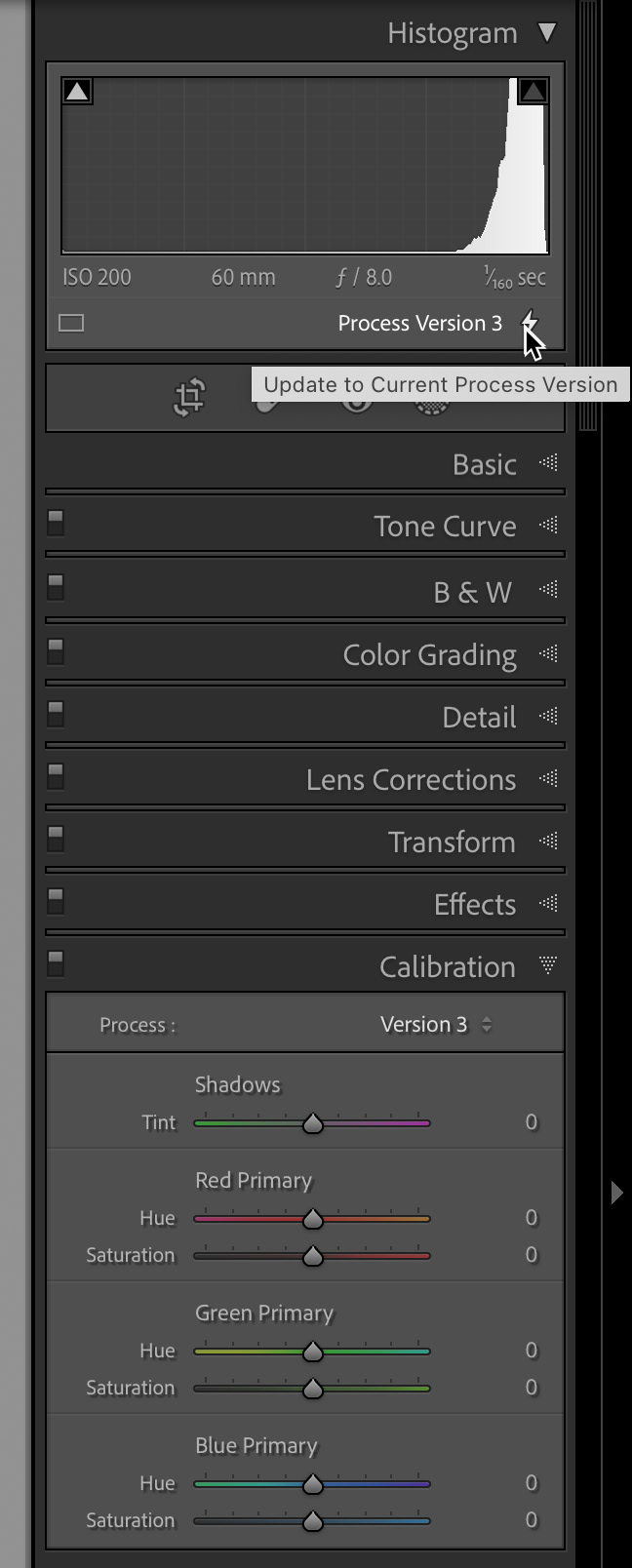 Updating Process Version - Lightroom Killer Tips