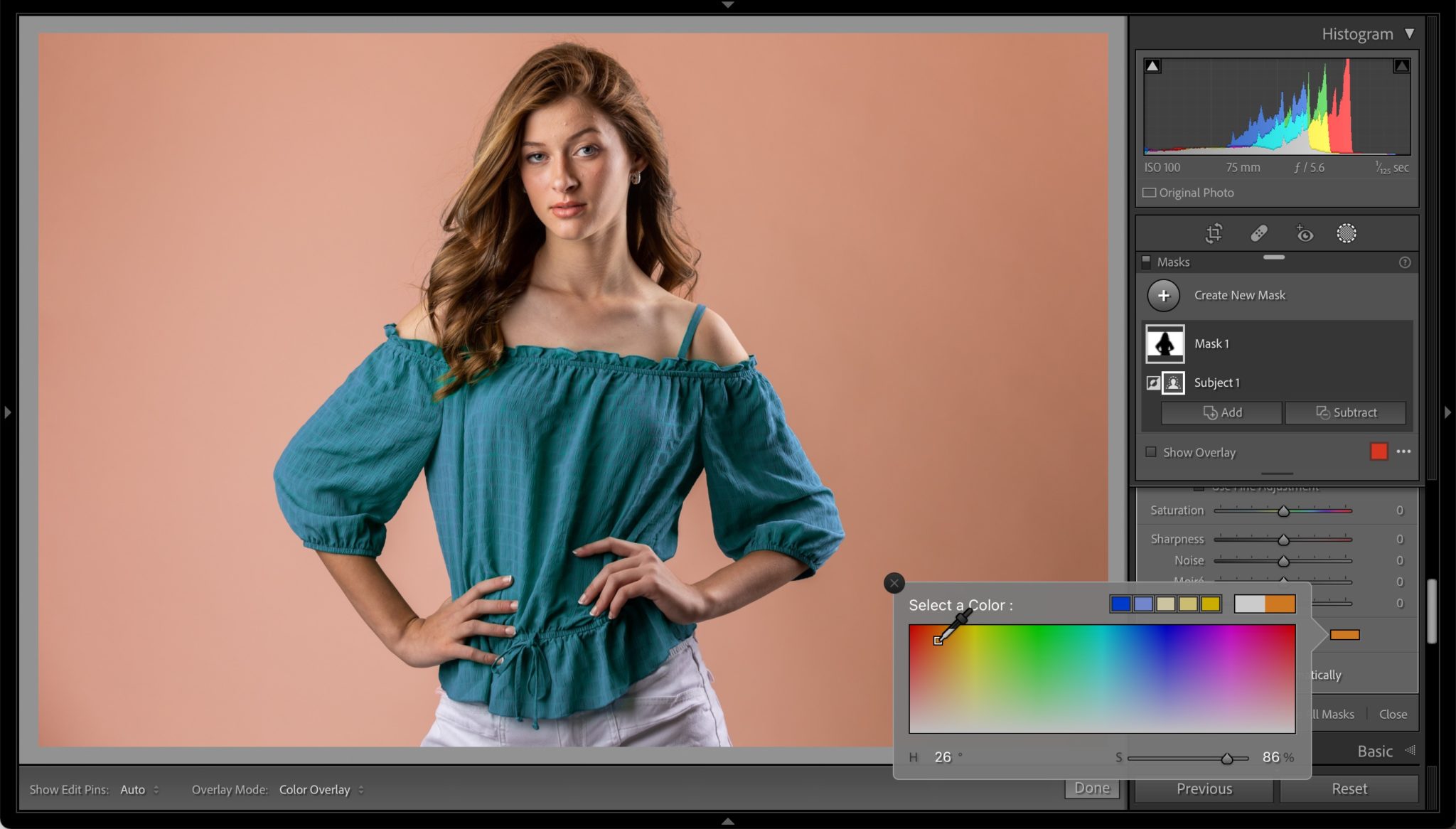 Three-Click Portrait Background Color Change In Lightroom - Lightroom ...