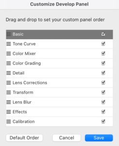 How To Reorder Your Panels In Lightroom Classic - Lightroom Killer Tips