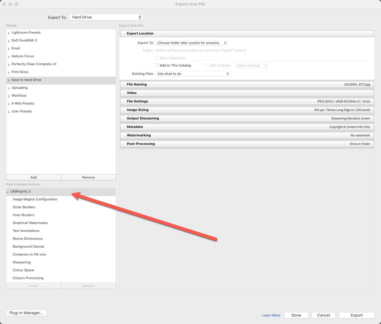 Create a Photo Summary in Lightroom Classic Export - Lightroom Killer Tips