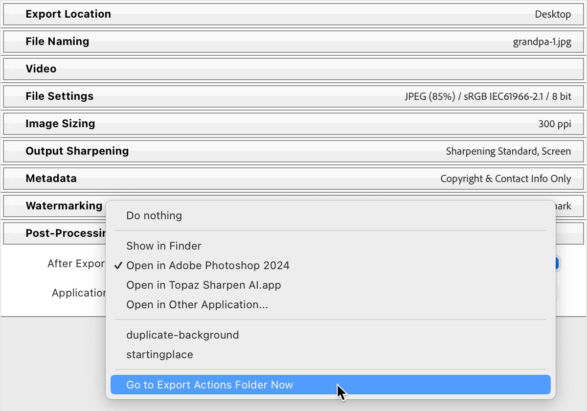 Creating Droplets to Run on Export - Lightroom Killer Tips