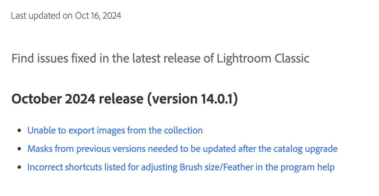 Lightroom Classic Bug Fix Update and Photoshop MIA - Lightroom Killer Tips