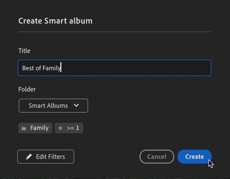 Creating Smart Albums in Lightroom - Lightroom Killer Tips